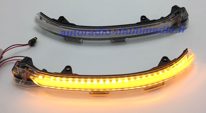 Clignotant LED Dynamique, Defilant pour volkswagen (Blanc)